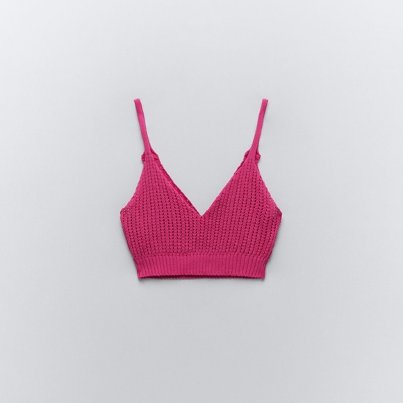 Zara | Tops | Zara Cropped Knit Tank | Poshmark